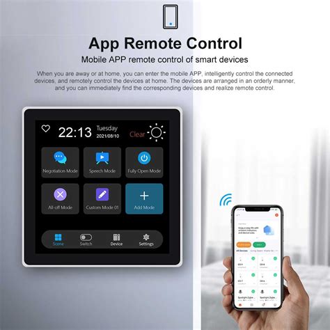 Zigbee Smart Wall Switch And Scene Panel