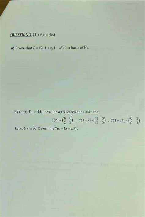 Solved Question 3 4 6 ﻿marksa ﻿prove That