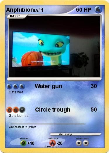 Pokémon Anphibion Water Gun My Pokemon Card
