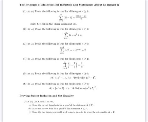 solved the principle of mathematical induction and
