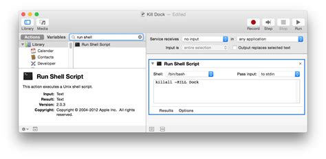 Howto Run A Terminal Command Using Shortcut Or A Button Ask Different