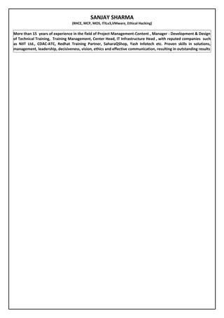 Sanjay Linux VMware And Ethical Hacking PDF