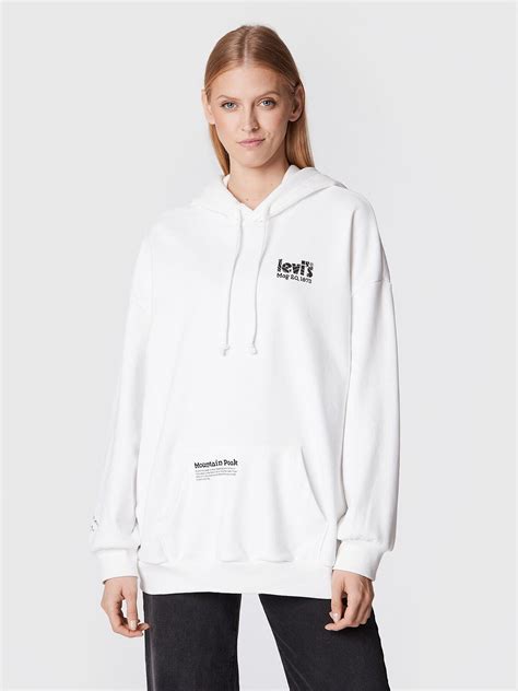 Levis® Bluza Prism A0801 0038 Biały Oversize Ceny I Opinie Ceneopl