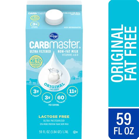 Kroger® Carbmaster® Lactose Free Non Fat Ultra Filtered Milk 59 Fl Oz