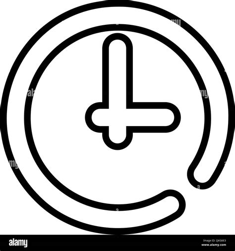 Clock Icon Black Vector Illustration Stock Vector Image And Art Alamy