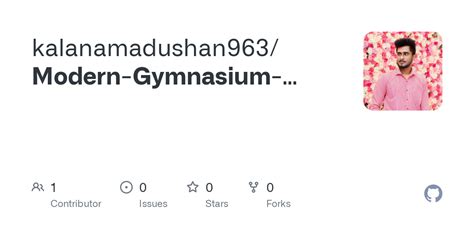 GitHub Kalanamadushan Modern Gymnasium System ReactJs