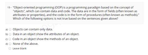 15 Object Oriented Programming Oop Is A
