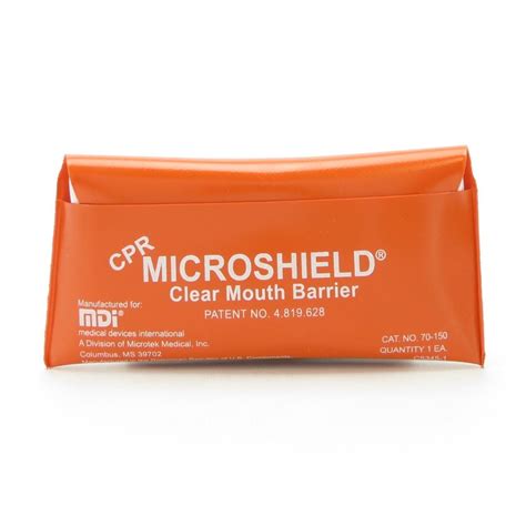 Mask Barrier Cpr Microshield Disposable Each Mcguff
