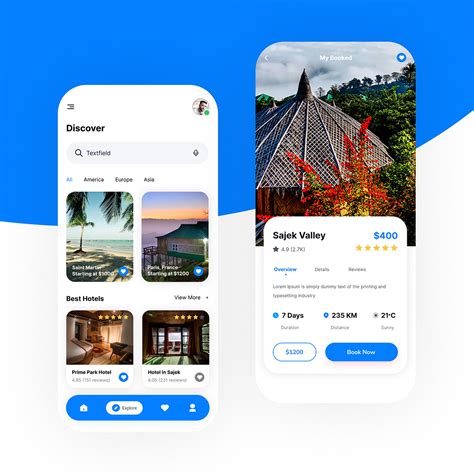 Travel Mobile App Uiux Design Behance