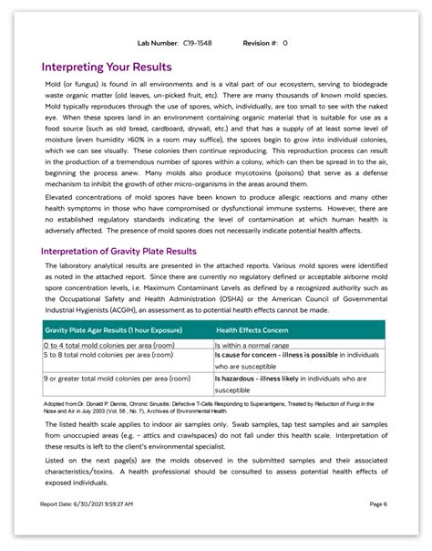 Report Interpretation Immunolytics