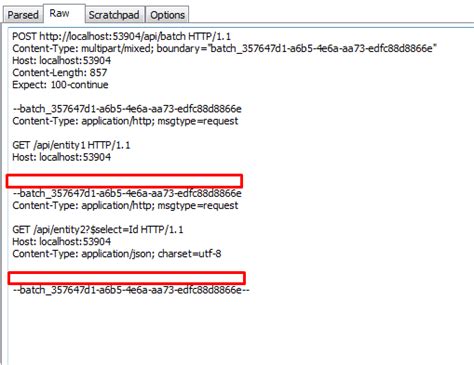 web api web api batch requests failing in postman stack