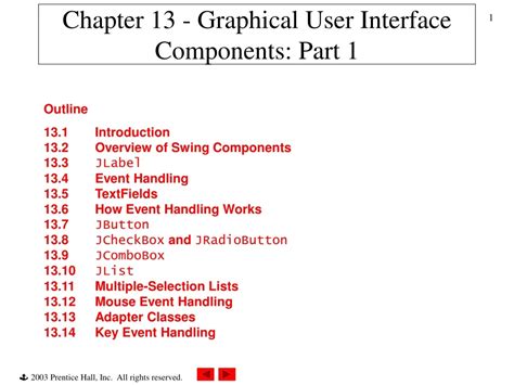 PPT Chapter Graphical User Interface Components Part PowerPoint Presentation ID