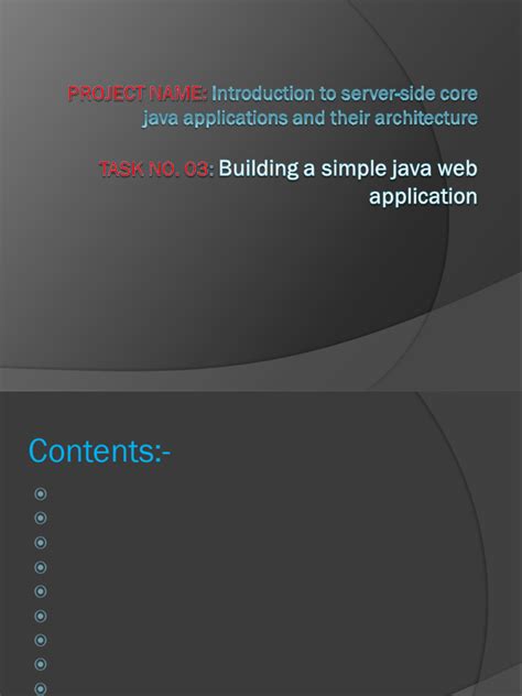 building a simple java web application pdf world wide web