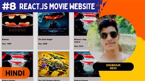 React Movie Website Using Props Reactjs Full Course 8 Youtube