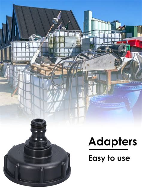 플라스틱 Ibc 탱크 밸브 어댑터 호스 스레드 커넥터 밸브 피팅 부품 Ibc 물 탱크 피팅 액세서리 특수 12 인치 34 인치 정원 용품