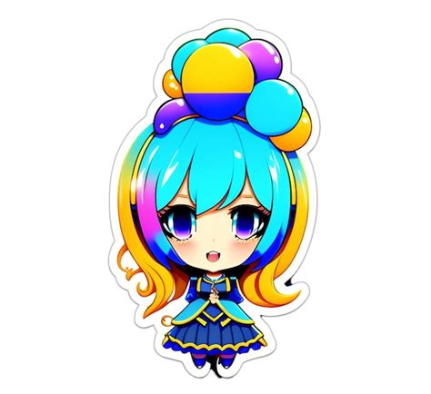 Premium Psd Cute Chibi Girl Illustration