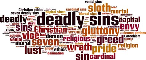 Seven Deadly Sins Stock Illustrations 109 Seven Deadly Sins Stock