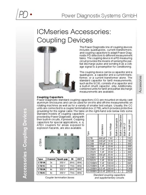 Pd Accessories Coupling Devices Guide Pdf Capacitor Electricity
