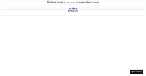 Contextmenu Demo Codesandbox