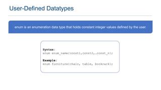 Data Types In C PPTX