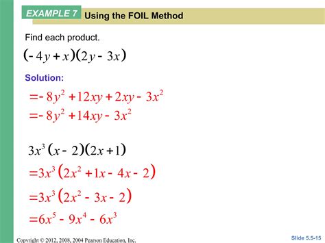 8 Multiplying Polynomials Mathematics 8 Ppt Computing Technology