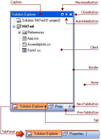 HitTest Enum WinForms Controls DevExpress Documentation
