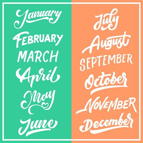 Imágenes De Letras Meses Descarga Gratuita En Freepik