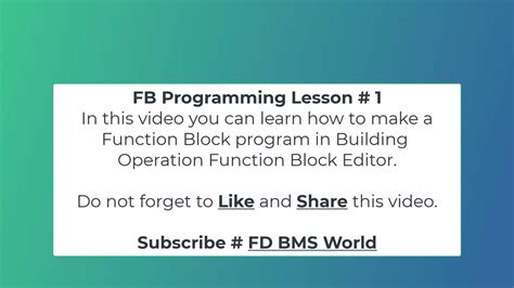 Function Block Programming Part 1 Youtube