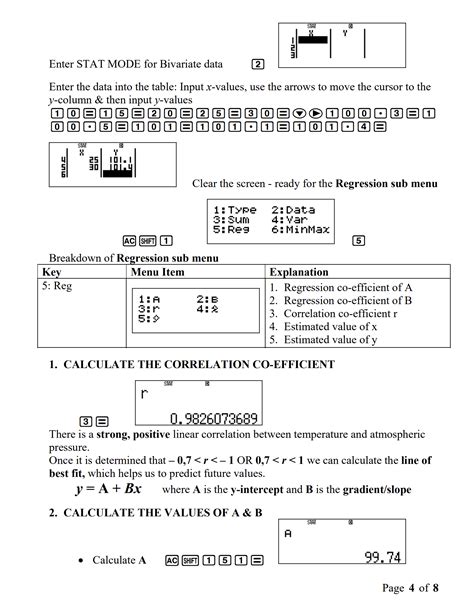 Casio Fx 82za Plus And Casio Fx 991za Plus Linear Regression — Casio Calculator South Africa