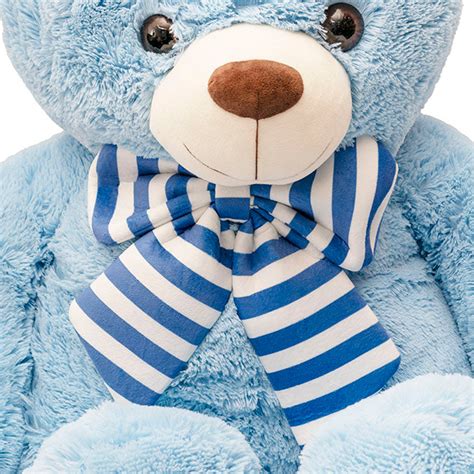 Liam Giant Teddy Bear Blue 105cmht The Soft Toy Shop
