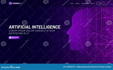 Binary Digit Data Encryption Vector Illustration With A Microprocessor