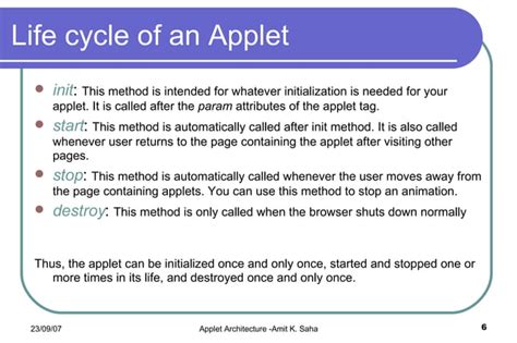 Applet Architecture Introducing Java Applets Ppt