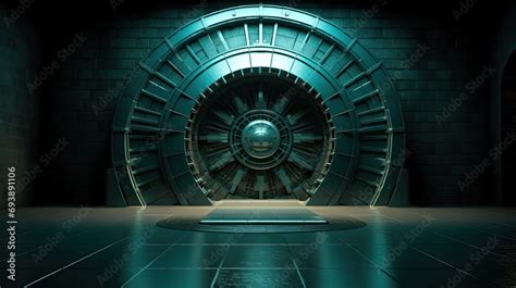 Vault Opens To Reveal A Lockvault Opens To Reveal A Safebank Vault Doorsecurity Safe Locker
