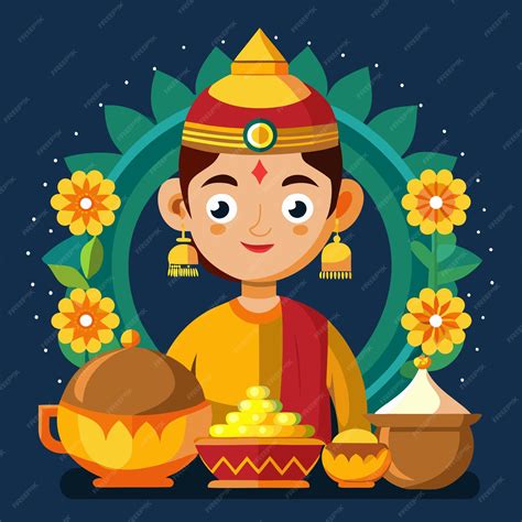 Dhanteras Vector Graphic Premium Ai Generated Vector