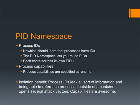 Docker Aspects Of Container Isolation PPT