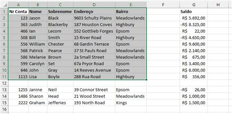 Vba Região Atual Automate Excel