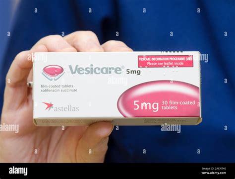 Pack Of Vesicare Solifenacin Tablets A Drug Used To Treat Overactive