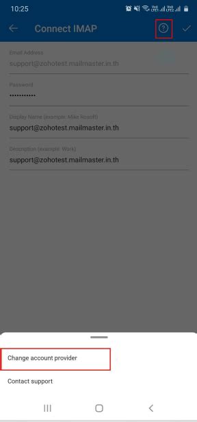 Android Outlook App Imap