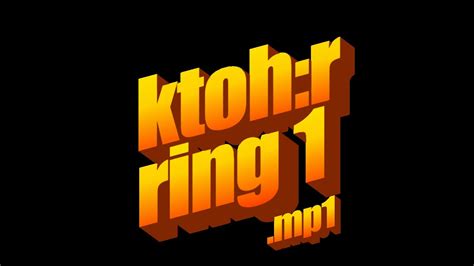 Ktoh R Ring 1 Mp1 Youtube