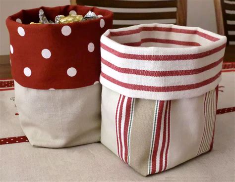Easy Reversible Fabric Basket Tutorial ~ Diy Tutorial Ideas