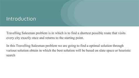 Travelling Salesman Problem Pptx