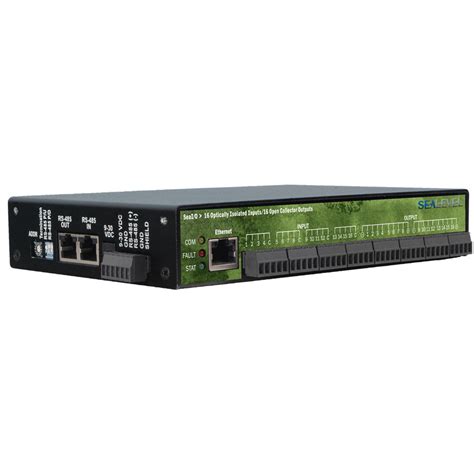 Seaio Ethernet Modbus Tcp W16 Isolated Inputs 16 Open Collector Outputs Sealevel Systems Inc