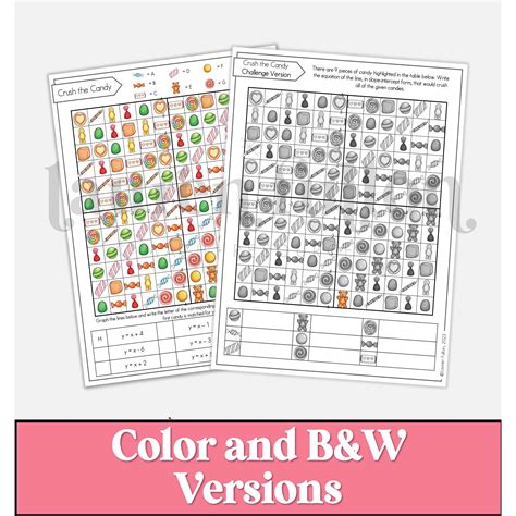 Graphing Linear Equations When Slope Is 1 Activity For Graphing Lines Lauren Fulton Math
