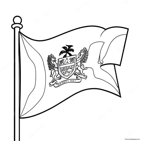 Vibrant Haiti Flag Coloring Page 53174 42074