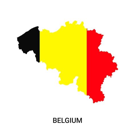 Kaart Van België Met Vlag Overlay Kaart Van Belgije Kaart Van De Vlag