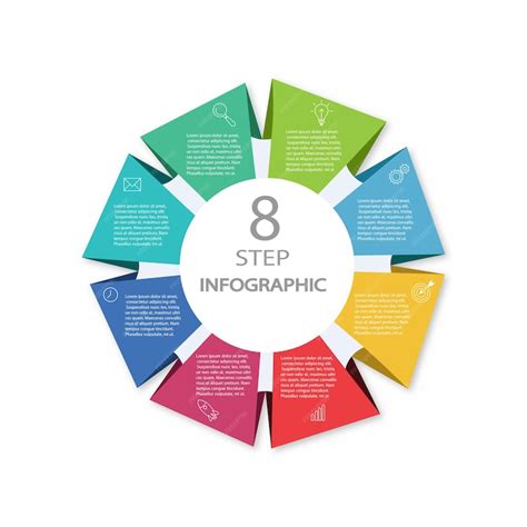 Premium Vector Core Values Infographic Circular Diagram With 8 Options Round Chart That Can Be