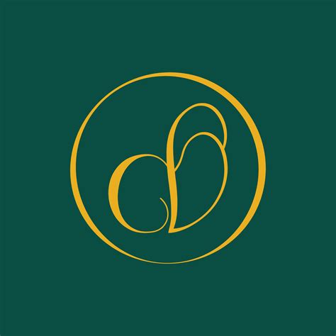 Db Creative Luxury Letter Logo Db Elegant Logo Bd Letter Cursive Db Letter Logo Handwriting
