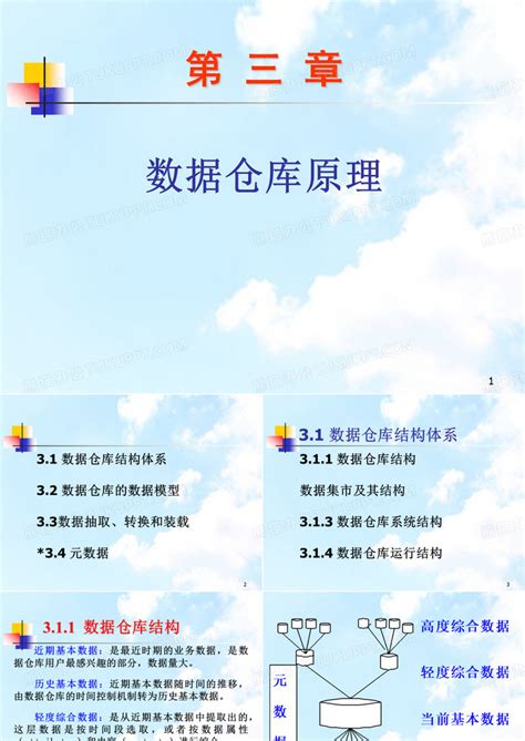 数据仓库数据据仓库原理 ppt模板下载 编号lpeoenro 熊猫办公