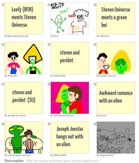 Leafy Bfdi Meets Steven Universe Drawception