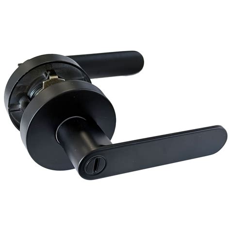 Privacy Door Handle Set Matte Black Trade Depot